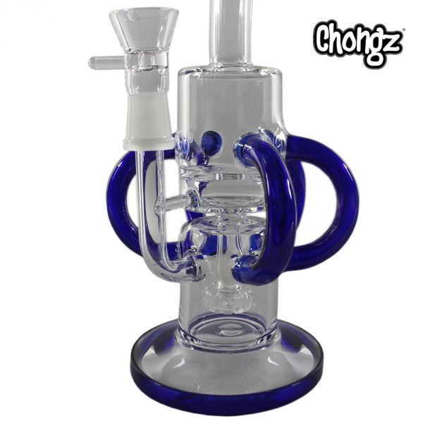 Buy Chongz "Malice" 28cm Spider Glass Bong With Blue Accents: Glass ...