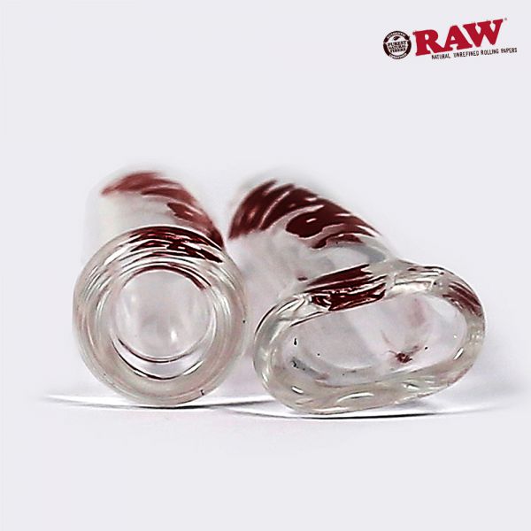 RAW Slim Glass Roach Filter Tips : Shiva